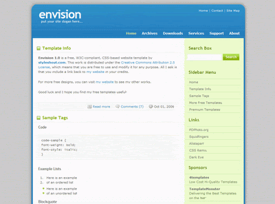 Envision - Free Website Template