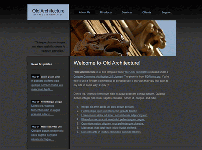 Old Architecture - Free Website Template